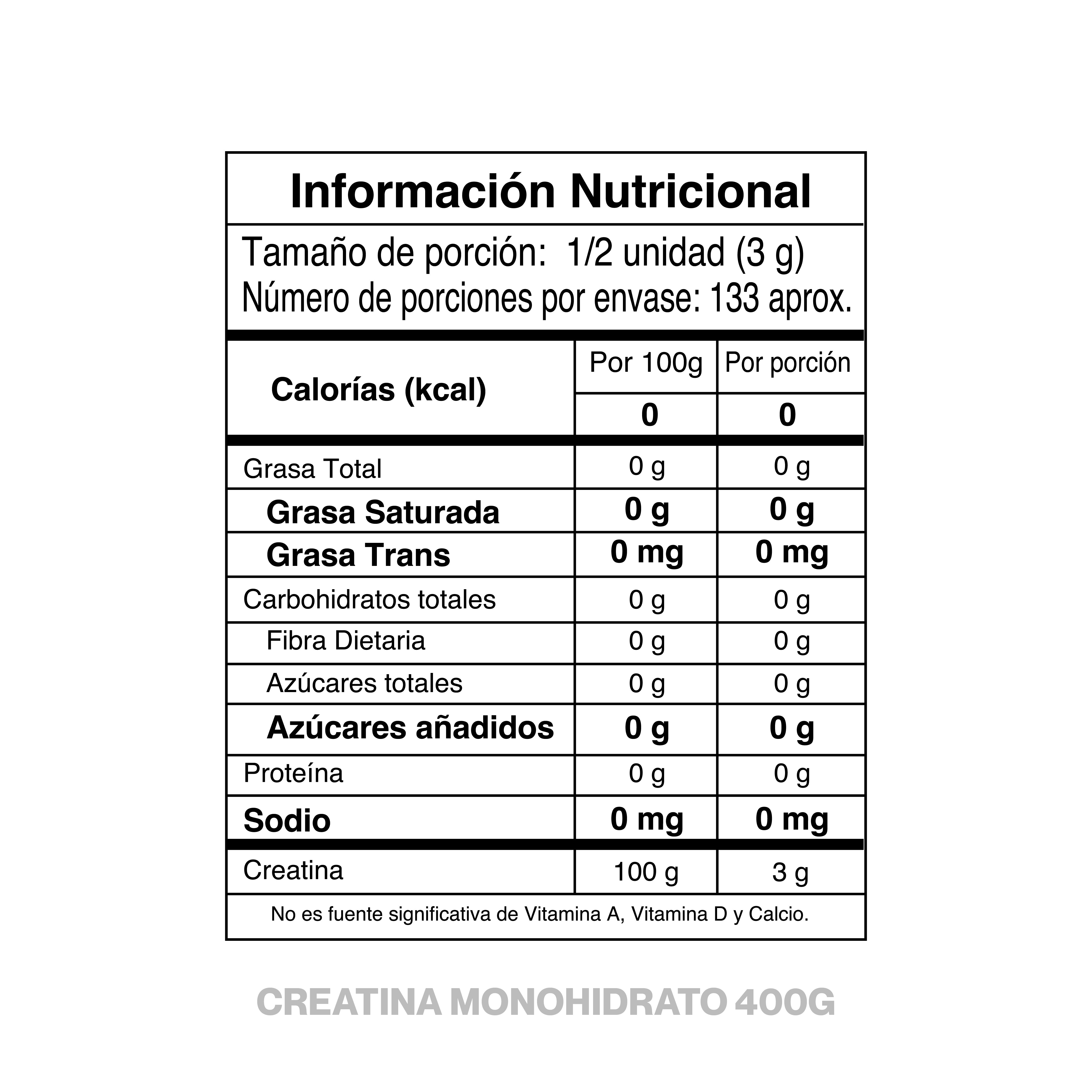 Creatina Monohidratada 400g – IMN Nutrition